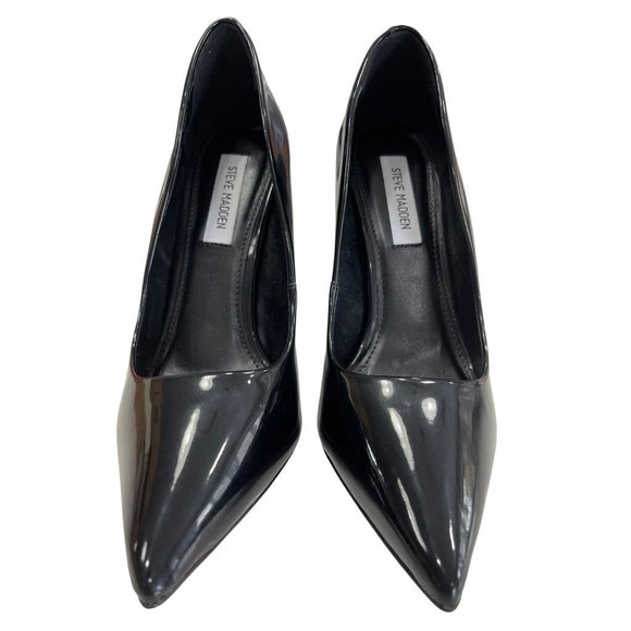 Steve Madden | Shoes | Steve Madden Vala Black Patent Stiletto Heels ...